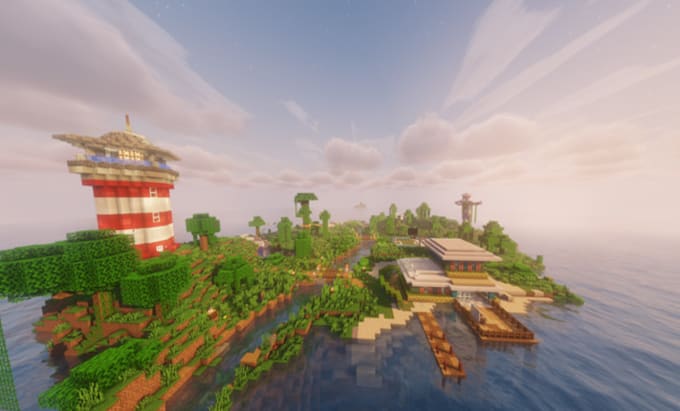Professionally build anything for you in minecraft by Flameduder | Fiverr