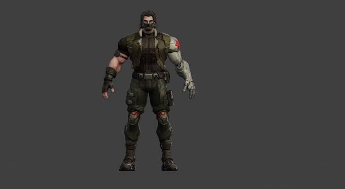 Unity 3d game character, game asset, pbr texture, ue5 rig, animate, gmod, aaa by Lanah_adley ...