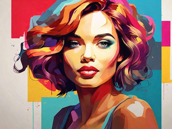 Make a beautiful wpap pop art portrait by Jadonrkins | Fiverr
