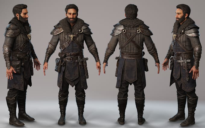 3d realistic metahuman character model, cloth rig, 3d game character ...