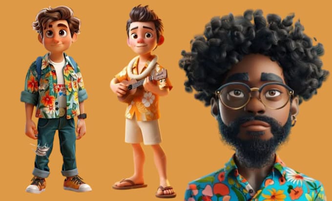 3d cartoon character design pixar character modelling 3d cgi character ...