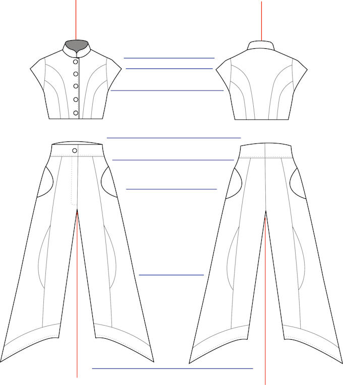 Technical drawing and tech packs by Kris_chhat | Fiverr
