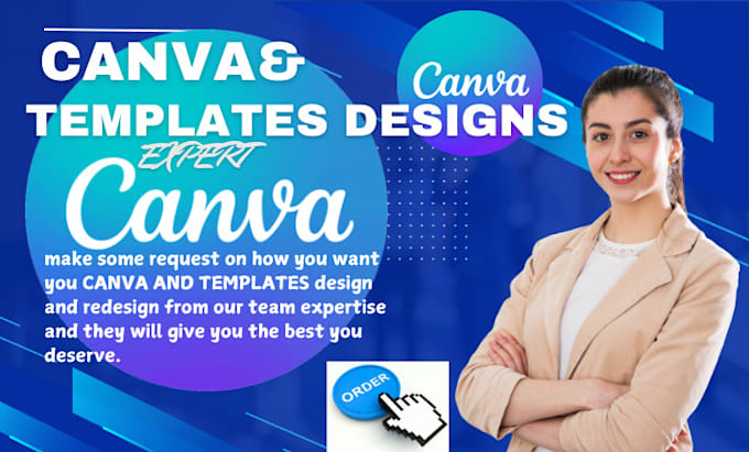 Design canva social media template,canva wordpress or anything on canva design by Tiahannah | Fiverr