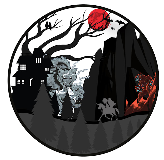 Design a custom horror and fantasy artwork by Habibajannat586 | Fiverr