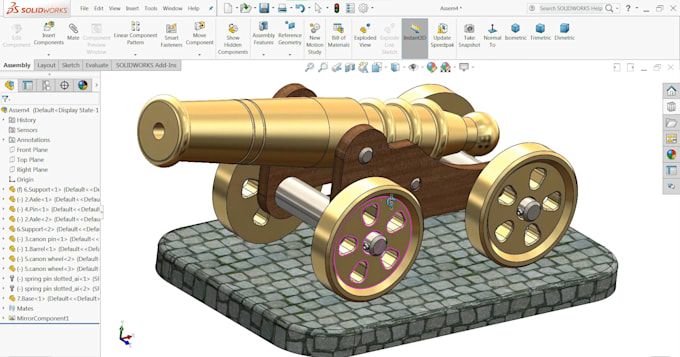 Do 2d drawing and 3d modelling of mechanical products by solidworks by ...