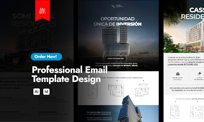 Design professional email templates for your campaigns by Studiomagan ...