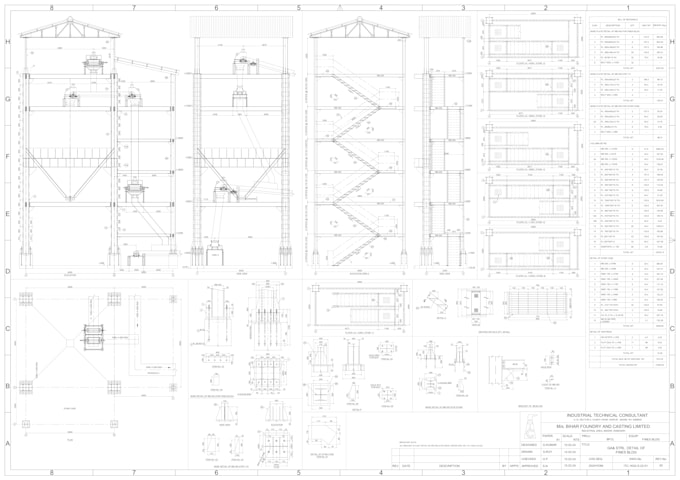 Steel structural design and shop drawings tekla autocad by Solidworks ...