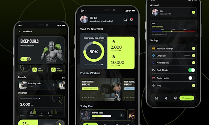 Design figma mobile app ui ux prototype by Joyerjoy23 | Fiverr