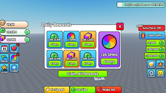 Create professional roblox ui, gui for you by Micheal_glid | Fiverr