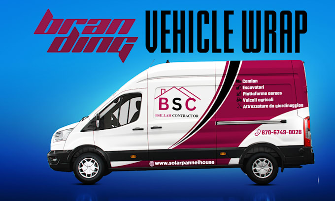 Do amazing van wrap design, vehicle wrap design, truck wrap design ...