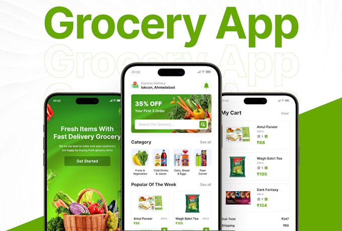 Build food delivery app like ubereats, zomato, grocery delivery app,react native by Mcsanselo ...