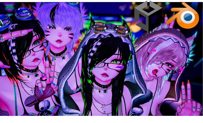 Vrchat avatar, vrc avatar, vr avatar, 3d model, vr character, vr chat ...