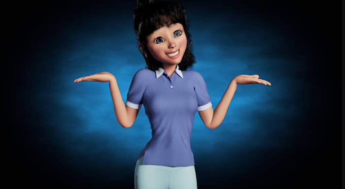 3d mascot cute character,rig3dcartoon character animaze avater,unreal ...