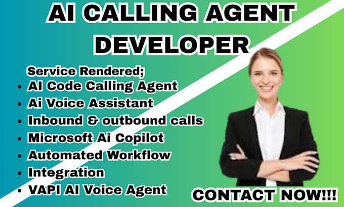 Do ai calling ai chatbot, vapl ai agent gohighlevel chatbot ai developer ai saas by Xunday_mod ...