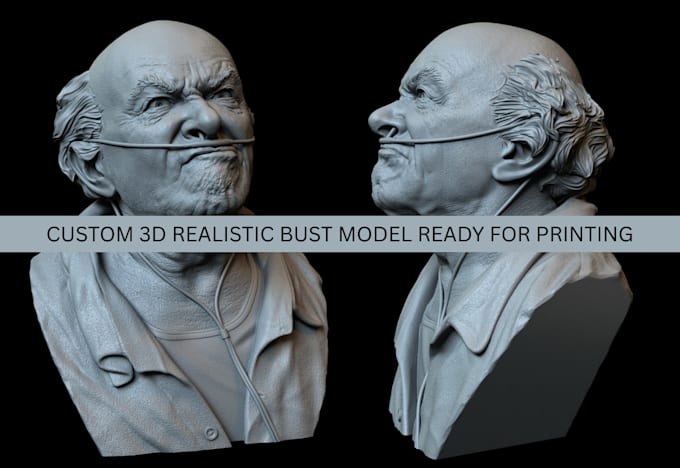 Sculpt 3d realistic bust model 3d character modeling 3d head face mask ...