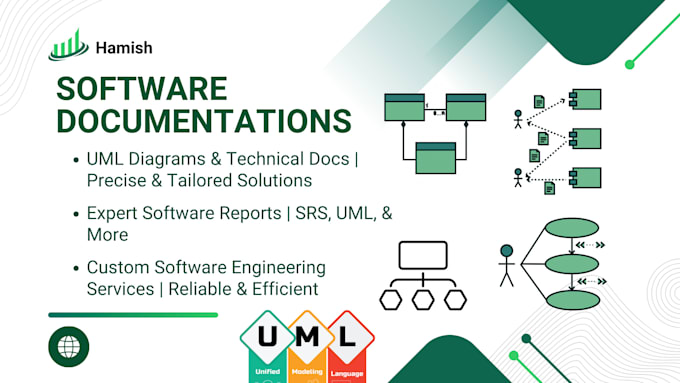 Create uml diagrams, srs documents, technical reports, and project case ...