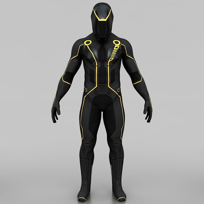 Detailed scifi model, rig 3d weapon, robotic character, machine mech ...