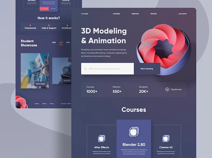 3d and dynamic figma web design and framer development by Michelarcuri ...