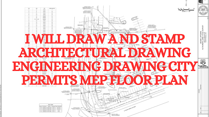 Draw stamp architectural drawing engineering drawing city permits mep ...