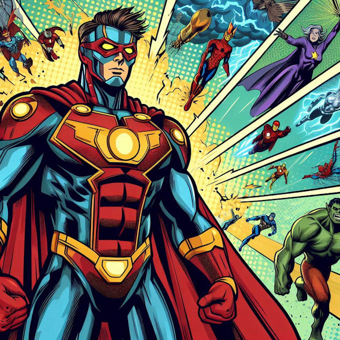 Draw comic book a full comic book page by Rajaove | Fiverr