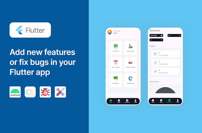 Add new features or fix bugs in your flutter app by Farid_ahmed5 | Fiverr