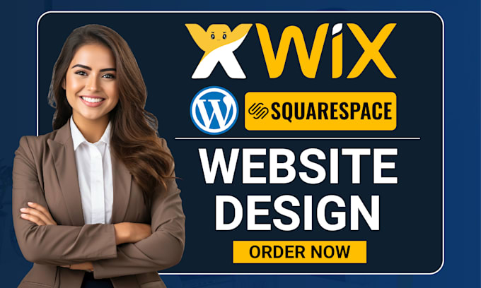 Do website development, design or redesign wix wordpress squarespace ...