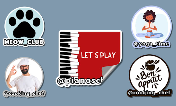 Create an animated logo sticker for your brand by Createdbymad | Fiverr