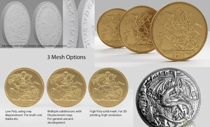 Do custom 3d coin design challenge coin medal medallion bas relief coin ...