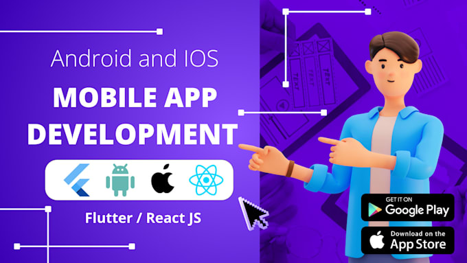 Develop a high quality cross platform mobile app flutter react native by Digital_u_ | Fiverr