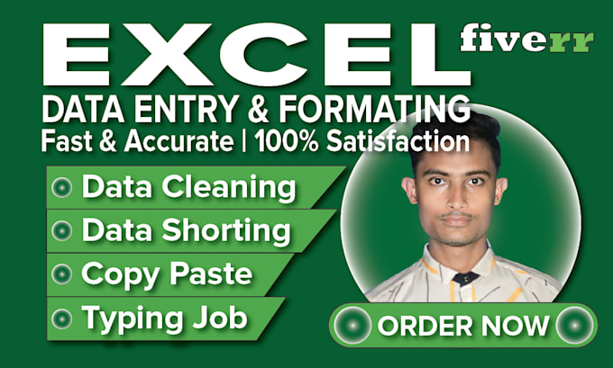 Do Accurate Excel Data Entry Formatting Cleaning Copy Paste By