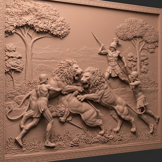 3d coin model bas relief medallion wall art pendant jewelry design ...