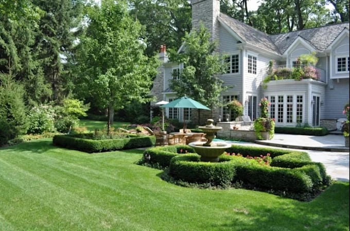 Design your 3d garden backyard terrace realistic landscape by Addy_fas ...