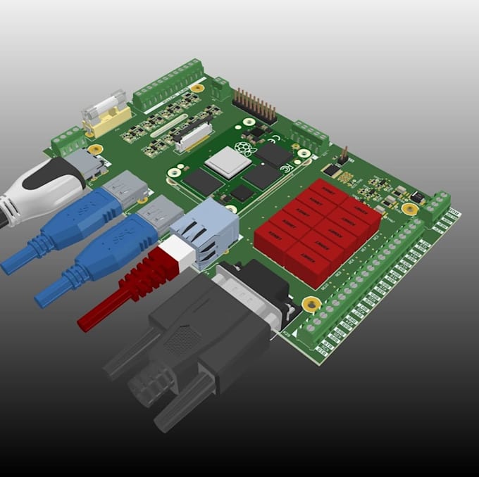 Do circuit pcb design, pcb layout, with schematic, gerber and bom, on kicad by Muiz_ala | Fiverr