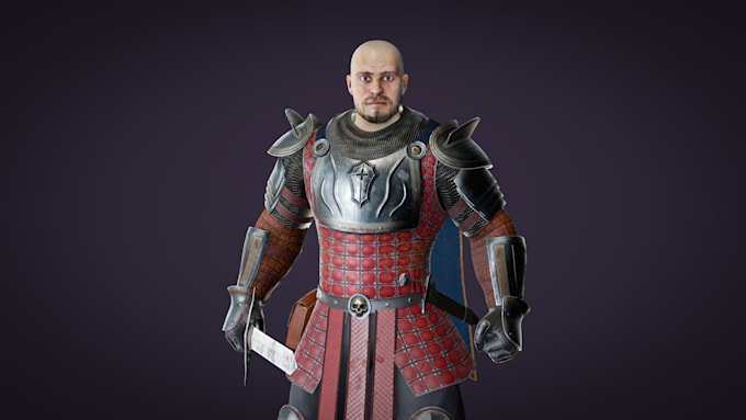 Aaa quality 3d character model, pbr textures, topology, uv map, ue5 rig ...