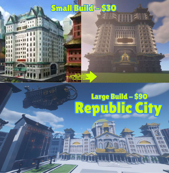 Build anything in minecraft by Xx_hammy_xx | Fiverr