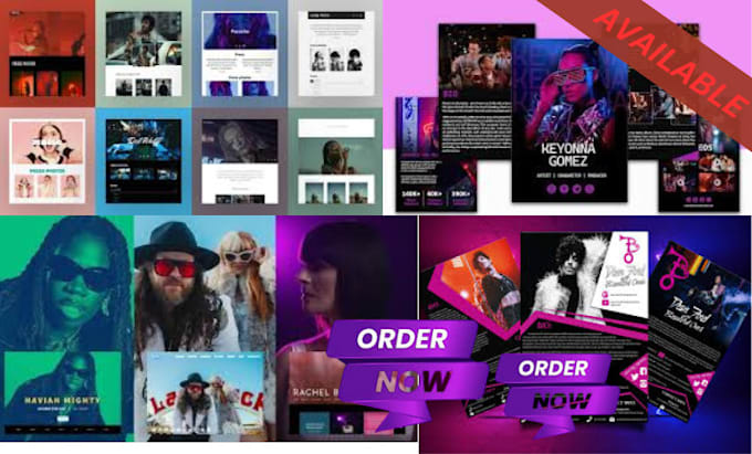 Design advance level epk, electronic press kit, media kit, artist ...