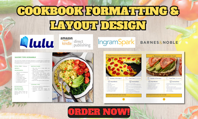 Do cookbook formatting, layout design of your recipe cookbook, cookbook design by Cookbook ...