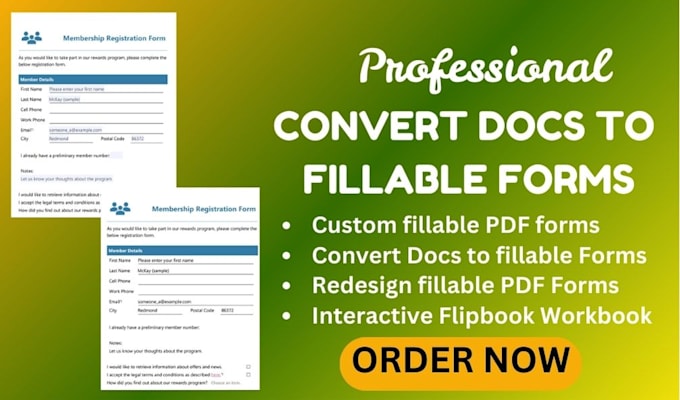 Design fillable pdf forms or create fillable pdf forms by Bisialex6 ...