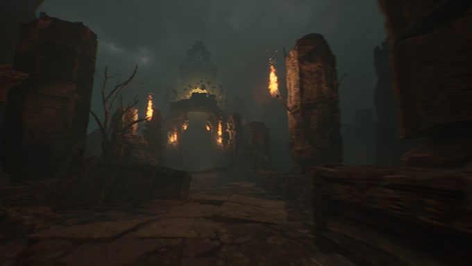 Create stunning unreal engine environment, terrain levels design for game, world by Davi ...