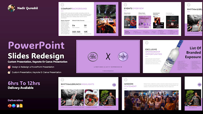 Do powerpoint slides redesign,custom presentation, keynote or canva ...