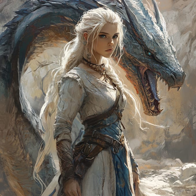 Create a unique fantasy character art for you by Courves | Fiverr