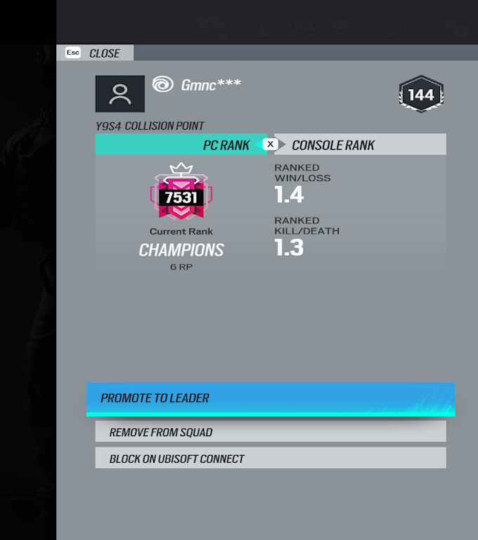 Help you to become champion or any rank in r6 pc by M4zen1 | Fiverr