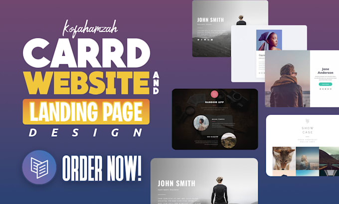 Design carrd website or redesign carrd website, landing page by Kofahamzah | Fiverr