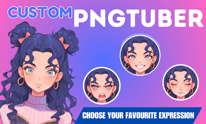 Draw chibi png tuber for pngtuber plus stream, twitch ,discord , vtuber ...
