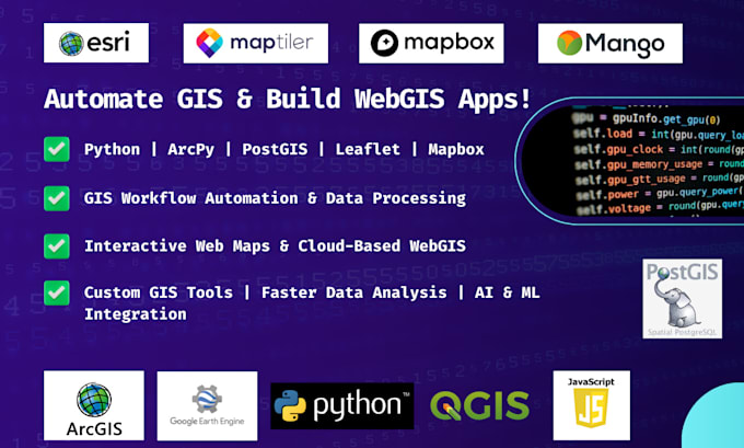 Automate gis workflows using python, arcpy, and build custom webgis ...