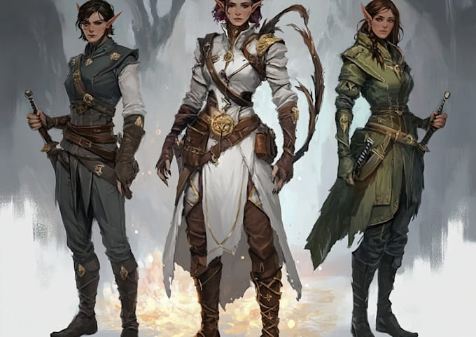 Make a cool dnd character and fantasy concept art for you by Tangernow ...