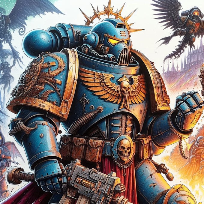 Paint your warhammer 40k, sigma by Lukaalvert | Fiverr