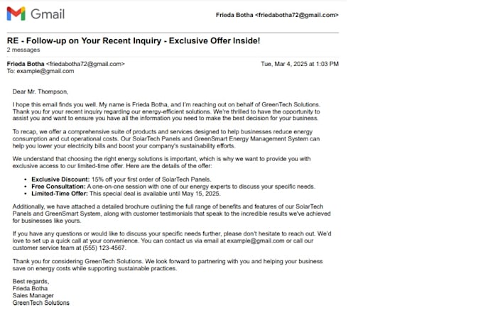 Create bilingual email copy in both english and afrikaans that drives ...