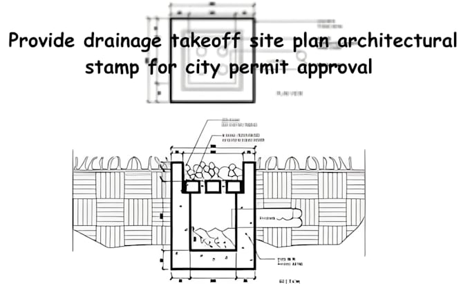 Provide drainage takeoff site plan architectural stamp for city permit approval by Mia_sar | Fiverr