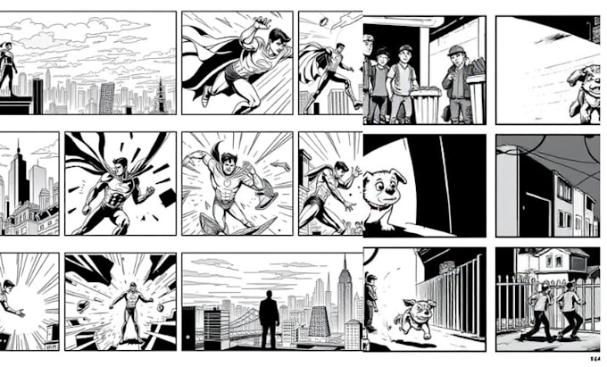 Create professional storyboard designs for animation, film, or ads by ...